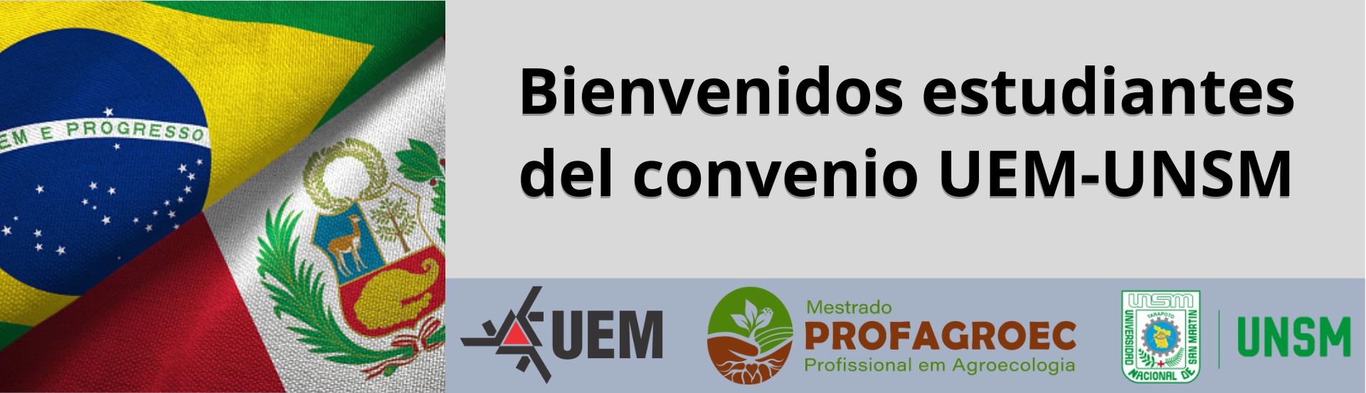 Banner bienvenidos estudiantes UEM-UNSM.png — Programa de Pós-Graduação ...